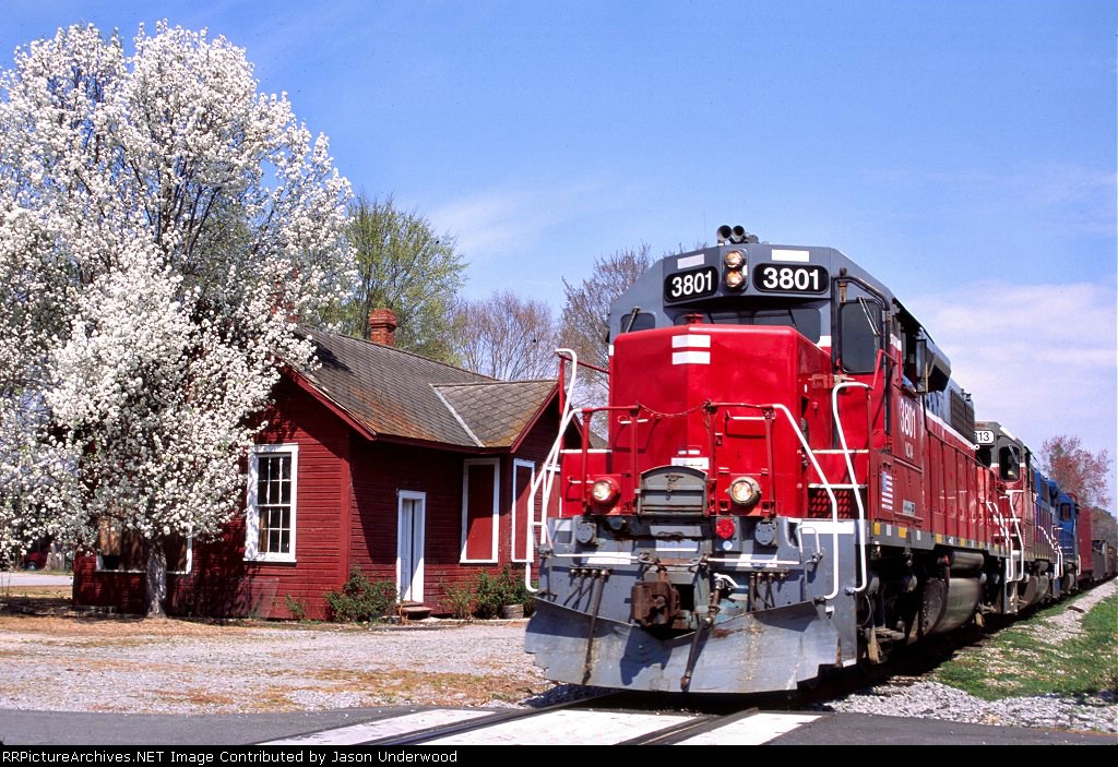 Rolling past the depot